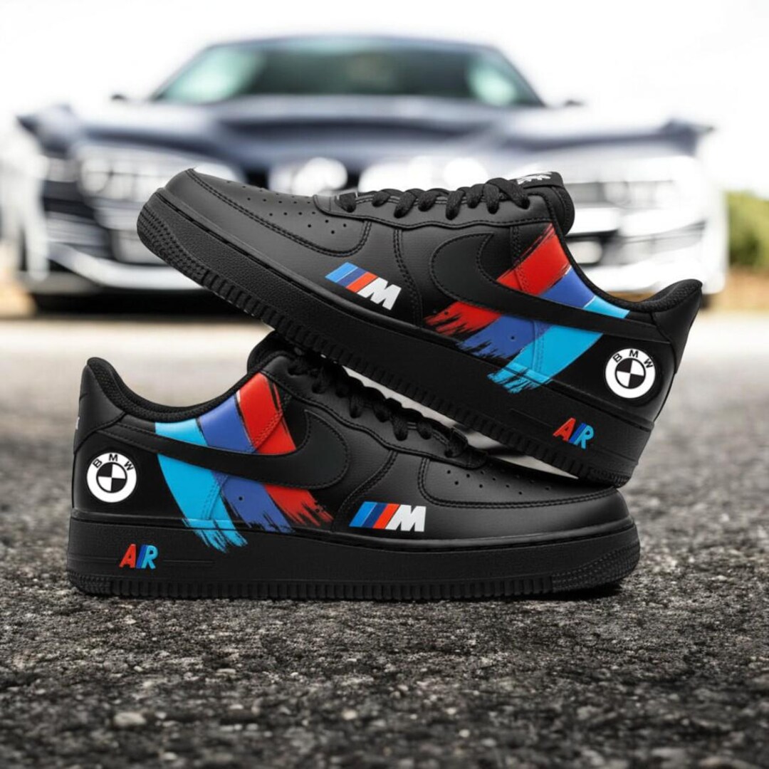 BMW Car Custom Air Force 1 Sneakers, Personalized BMW AF1 Shoes, Gift ...
