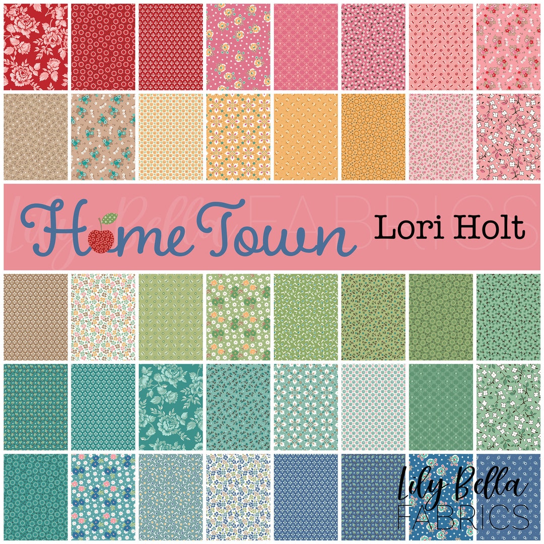 PREORDER Home Town Rolie Polie 40 Pcs by Lori Holt for Riley Blake ...