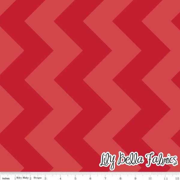 Red Chevron - Etsy