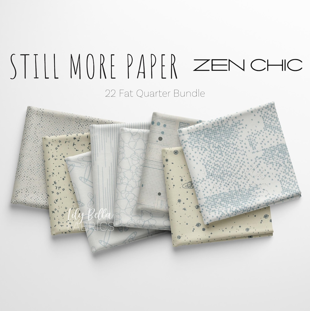Still More Paper Fat Quarter Bundle (22 Pcs) by Zen Chic for Moda - Etsy
