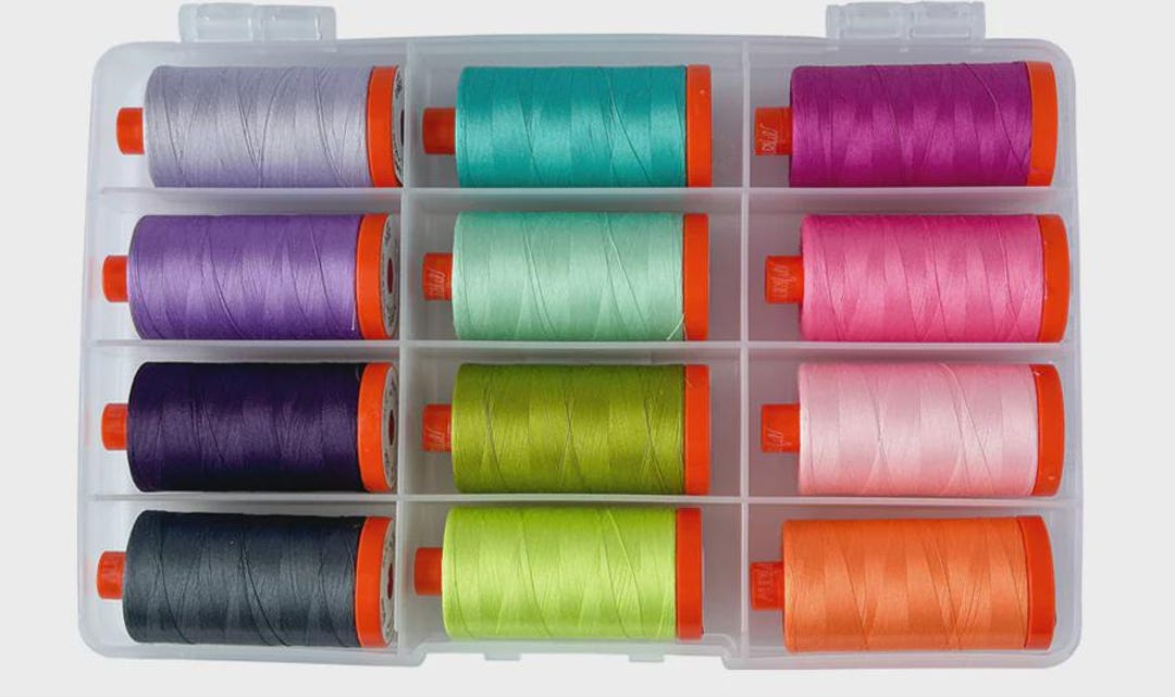 Untamed + Neon Thread Kit (12 Large Spools, 50WT) by Tula Pink for ...