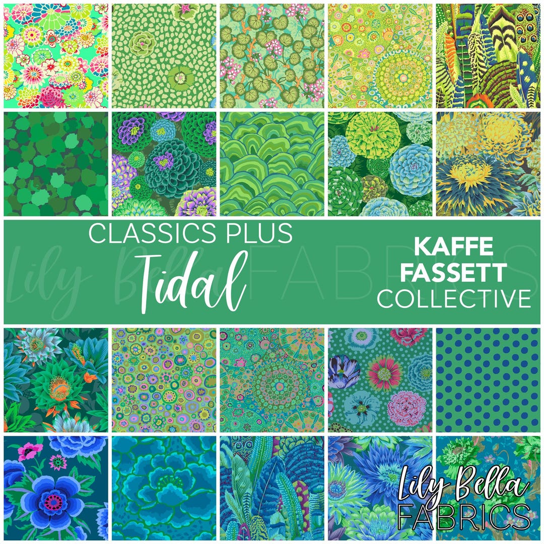 Classics Plus: Tidal 10 Inch Charm Pack (42 Pcs) by Kaffe Fassett ...