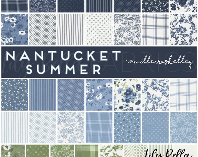 Nantucket Summer Layer Cake (42 Pcs) by Camille Roskelley for Moda - Etsy