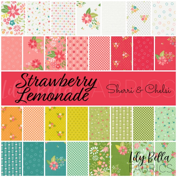 Strawberry Lemonade Fabric - Etsy