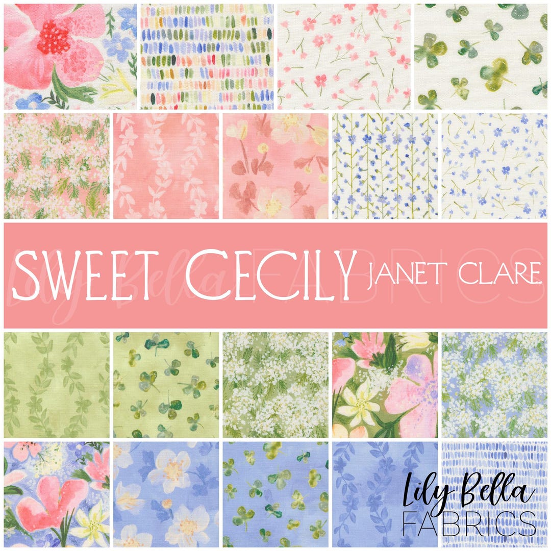Sweet Cecily Layer Cake (42 Pcs) by Janet Clare for Moda - Etsy