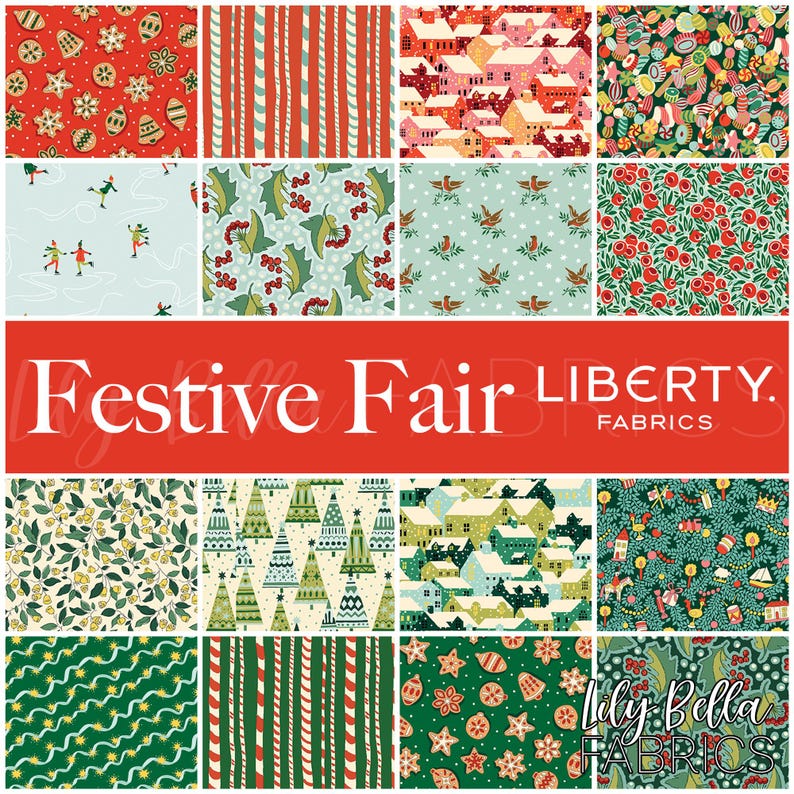 Festive Fair Rolie Polie (40 Pcs) by Liberty Fabrics for Riley Blake - Etsy