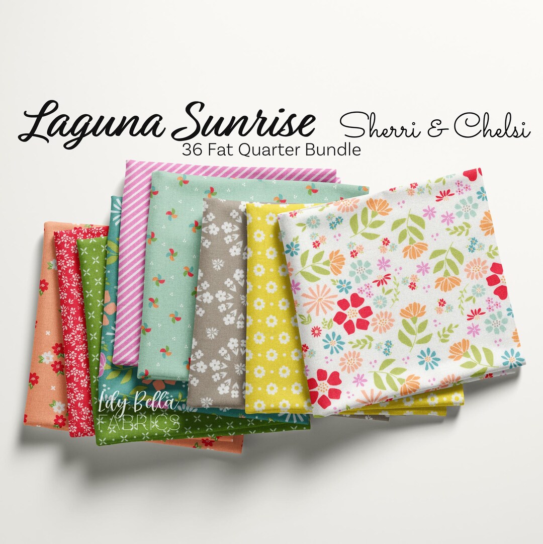 Laguna Sunrise Fat Quarter Bundle (36 Pcs) by Sherri and Chelsi for ...
