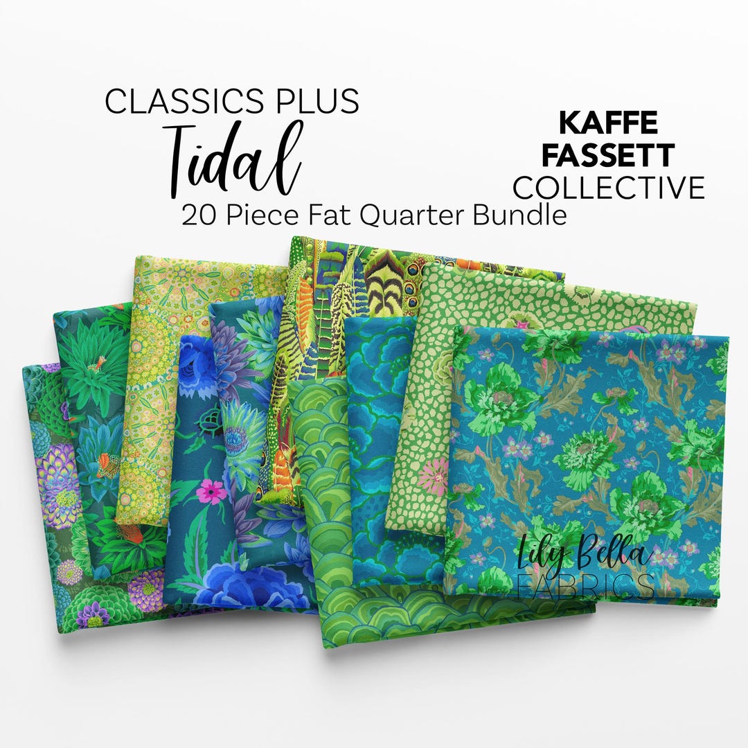 Classics Plus: Tidal Fat Quarter Bundle (20 Pcs) by Kaffe Fassett ...