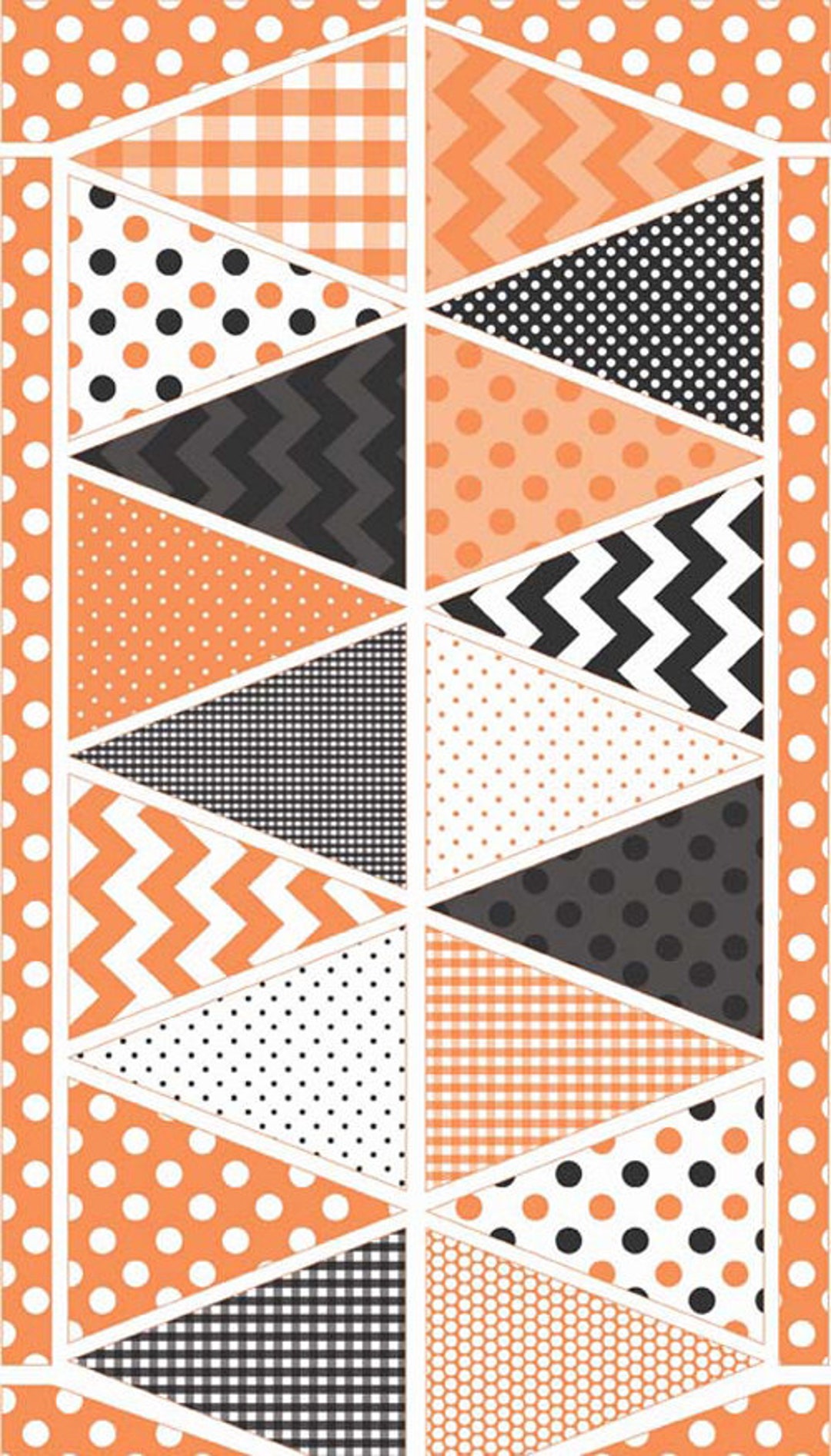 Banners in Halloween Orange - Holiday Banners by Riley Blake House ...