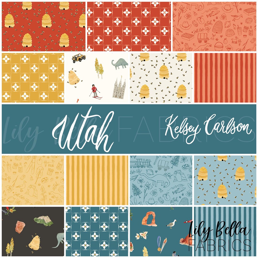 Utah Rolie Polie (40 Pcs) by Kelsey Carlson for Riley Blake Designs - Etsy