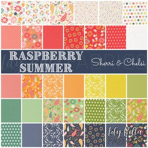 PRE-ORDER Raspberry Summer Jelly Roll 40 Pcs by Sherri and Chelsi for ...