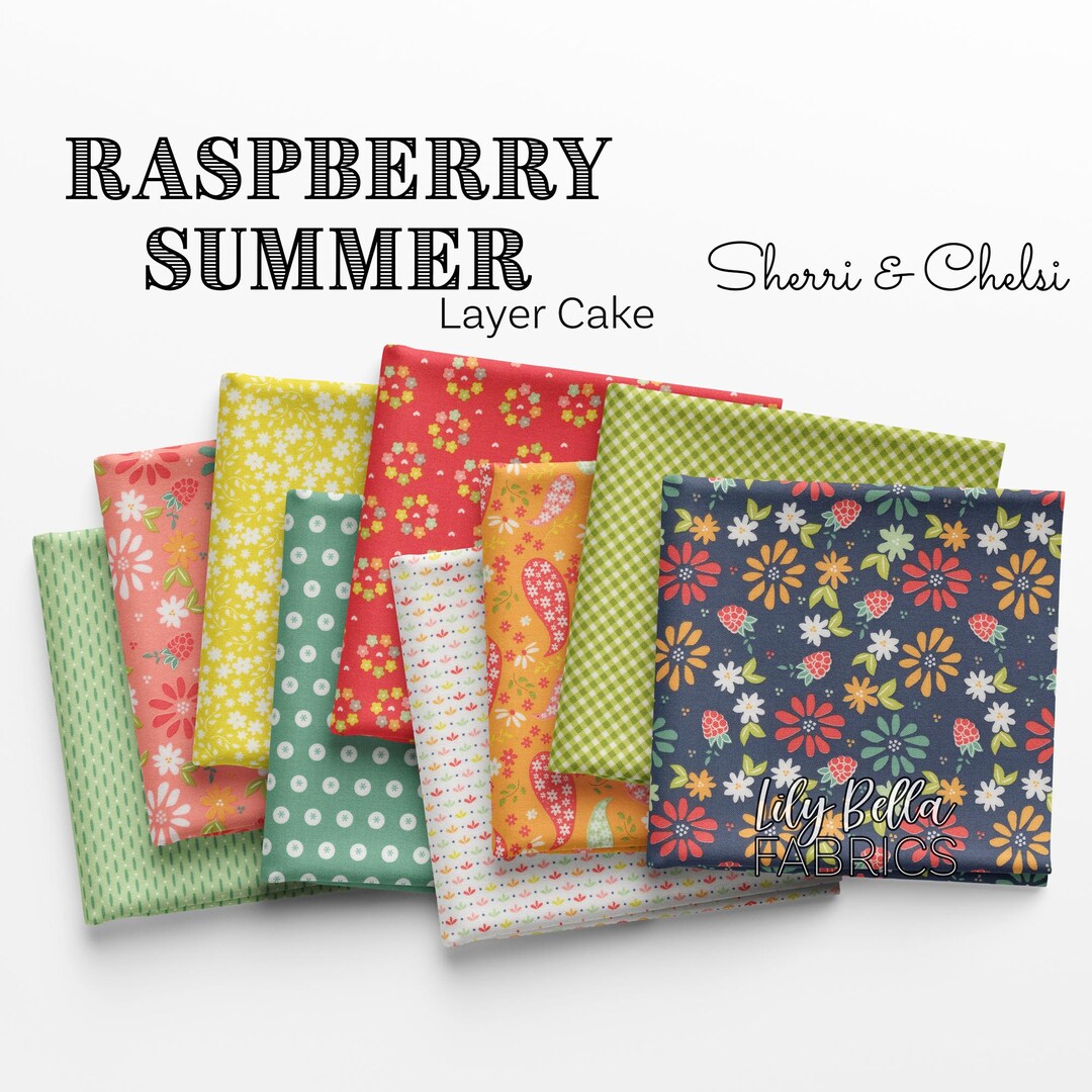 Raspberry Summer Layer Cake (42 Pcs) by Sherri and Chelsi for Moda - Etsy