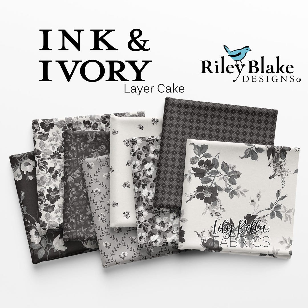 Ink and Ivory 10 Inch Stacker (42 Pcs) by the RBD Designers for Riley ...
