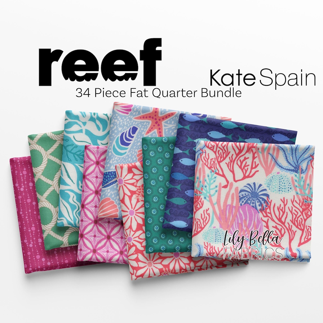 PRE-ORDER - Reef Fat Quarter Bundle (35 Pcs) by Kate Spain for Moda ...
