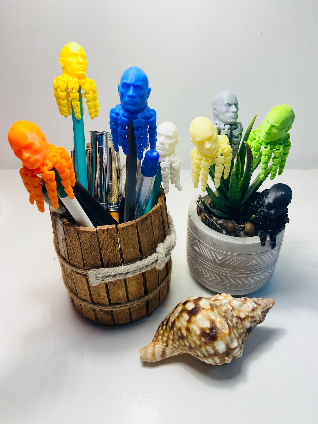 Articulated 3D Rocktopus – Pen & Pencil Topper, Unique Geek Gift - Etsy