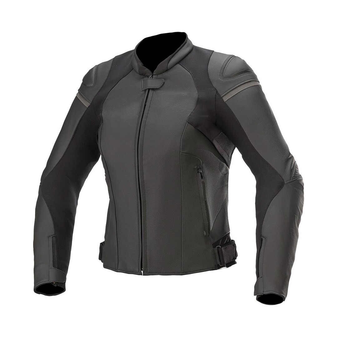 Women's Motorbike Leather Moto GP Racing Jacket, Black Motorcycle ...