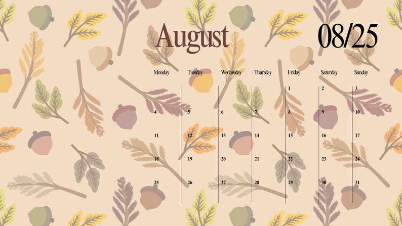 2025 Floral Calendar May to December | Digital Download | Minimalist ...