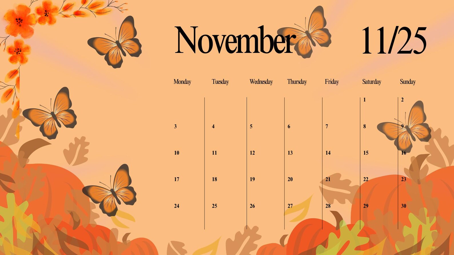 2025 Floral Calendar May to December | Digital Download | Minimalist ...