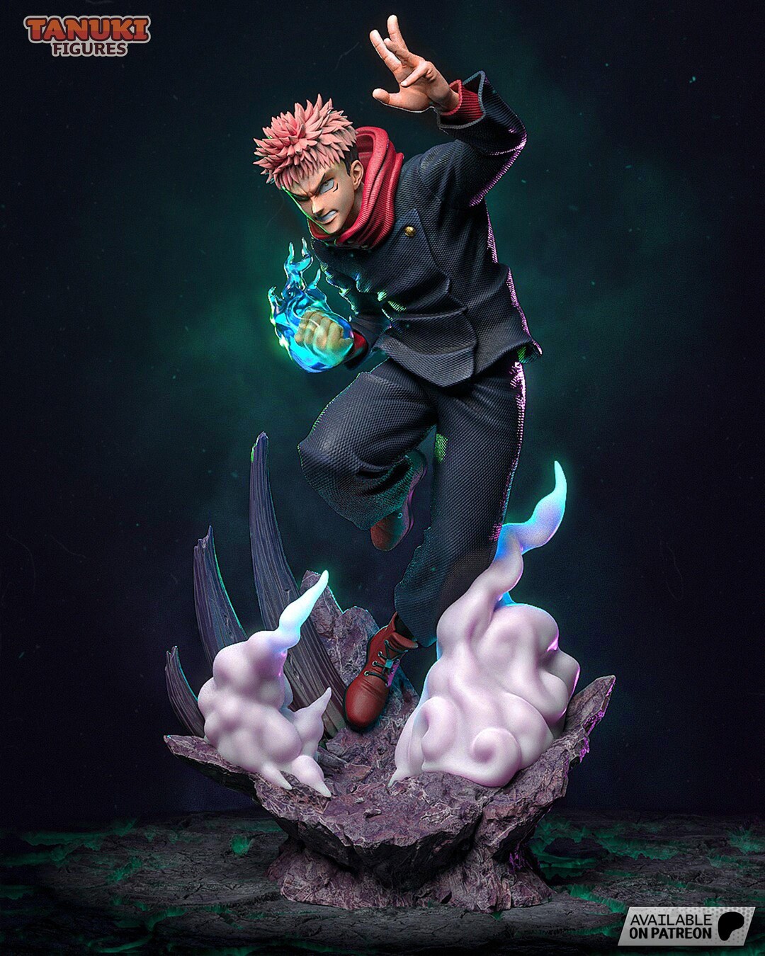 Cursed Energy Fighter – 3D Printed Figure – Resin Model Kit – Painted ...