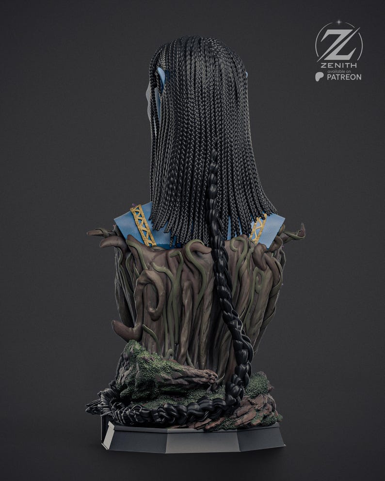 Na’vi Forest Huntress Bust – 3D Printed Figure – Resin Model Kit ...
