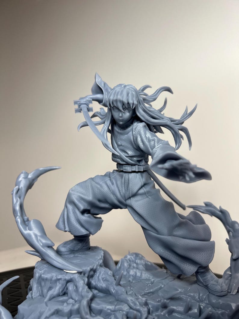 Demon Slayer: Muichiro Tokito – 3D Printed Figure – Resin Model Kit ...