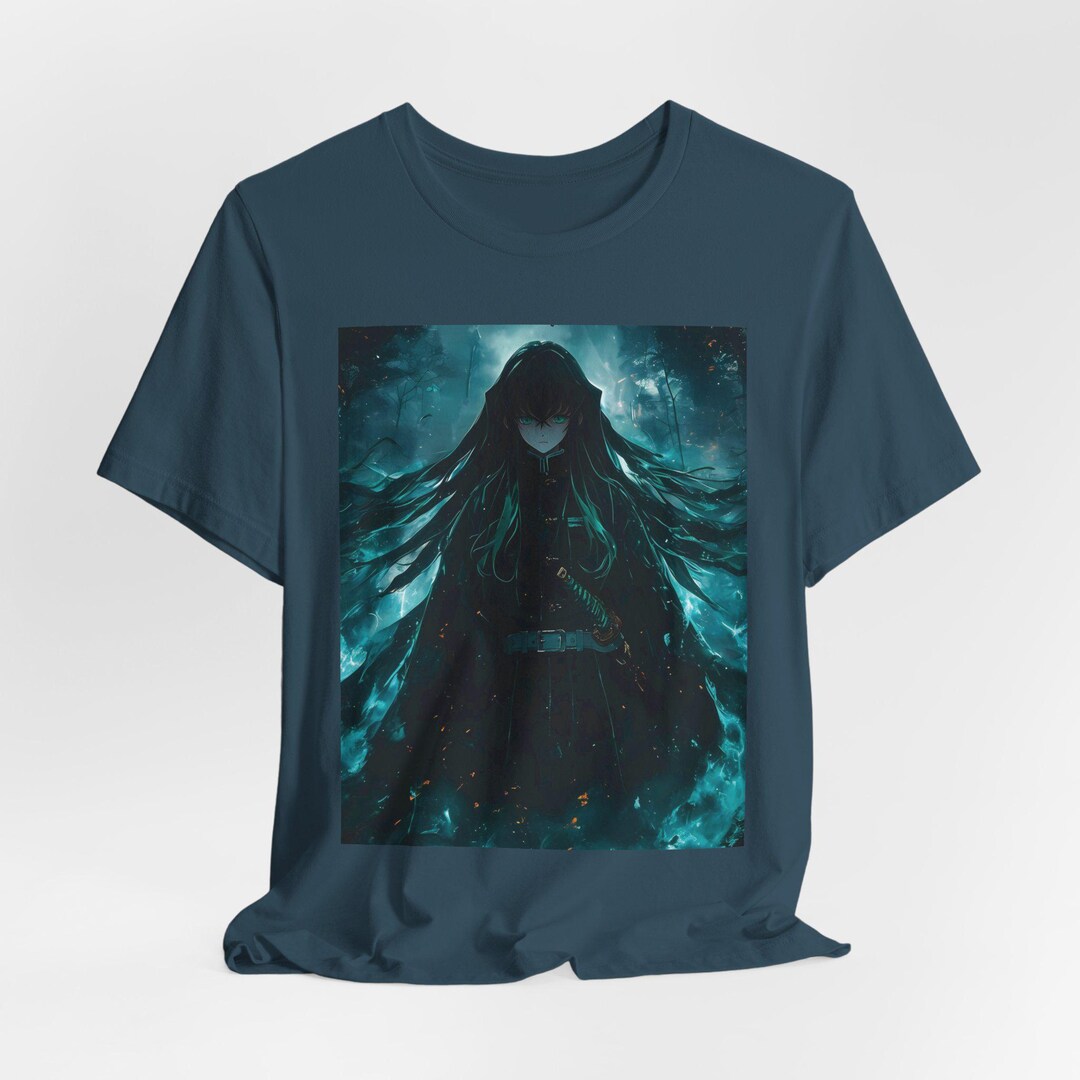 Muichiro Unisex Tee, Demon Slayer Anime Shirt, Hashira Mark Fan Gift ...