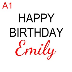 Personalized Balloon Vinyl Name Sticker -, Custom Sticker for Wedding ...