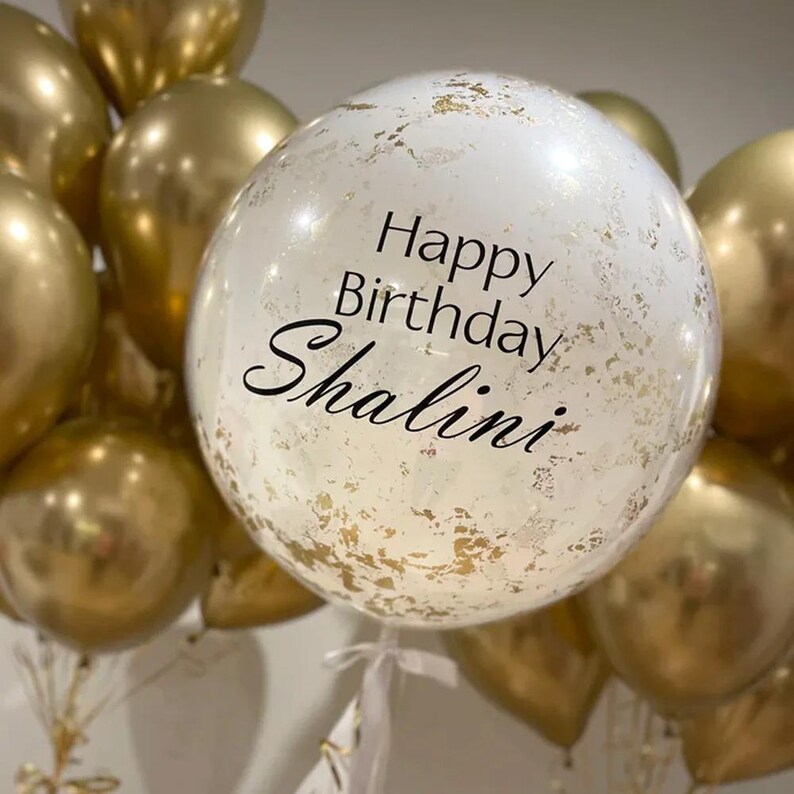 Personalized Balloon Vinyl Name Sticker -, Custom Sticker for Wedding ...