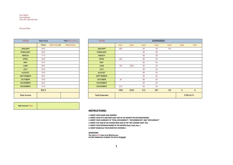Online Tutor Income & Expense | Tracker Numbers Template | Ideal for ...