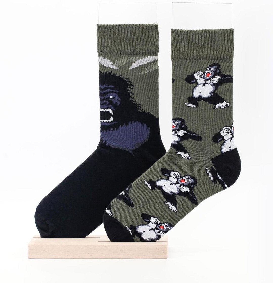 Gorilla King Kong Godzilla Unisex Socks, Socks, Funny Socks, Crazy ...