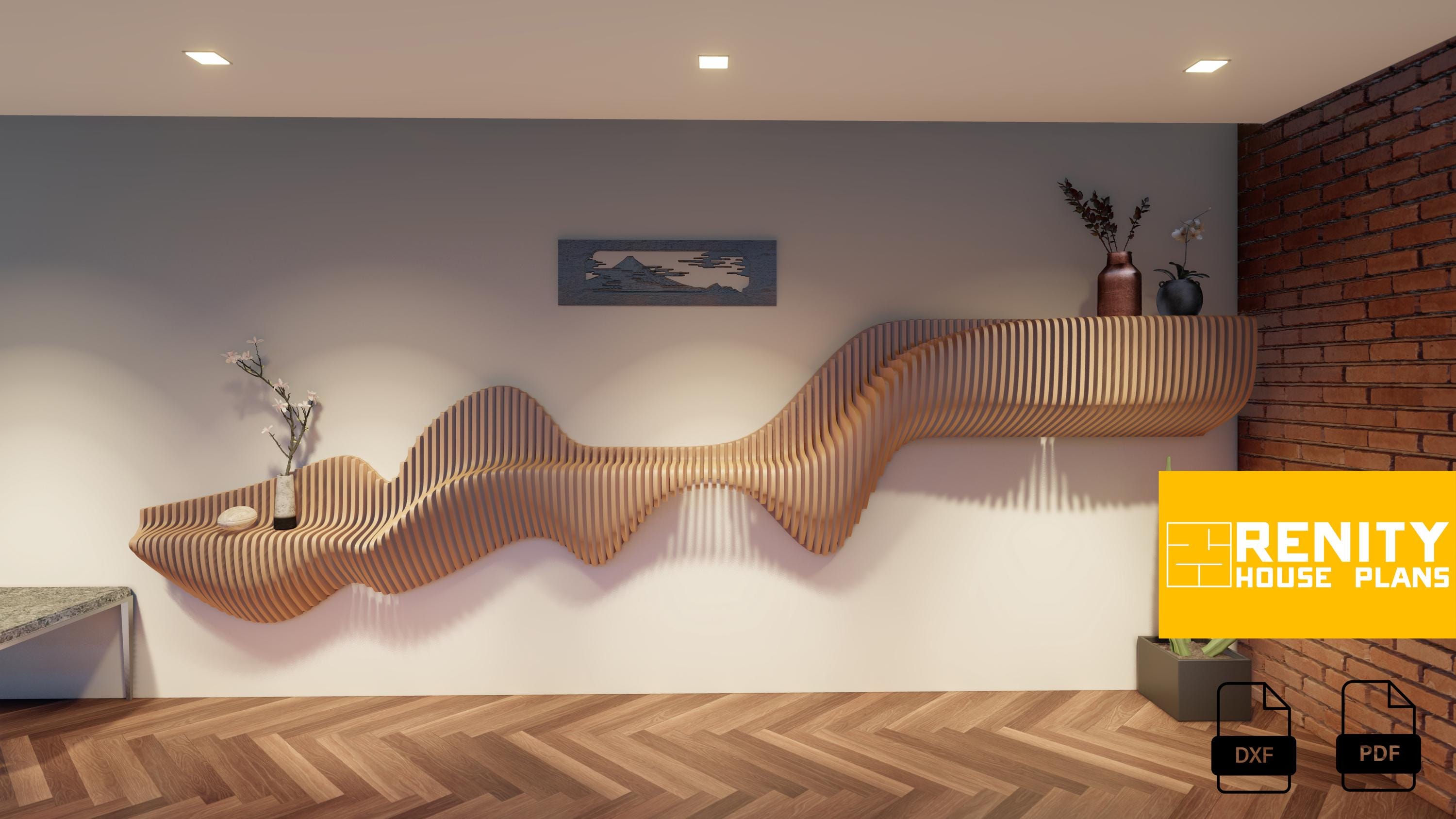 Parametric Wall Shelf - GRAVION / Wooden Furniture / Digital Files for ...