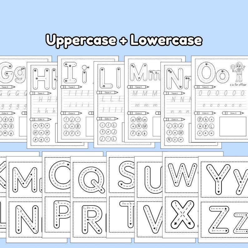 Alphabet A-Z Mega Bundle | Uppercase + Lowercase Tracing + Alphabet ...