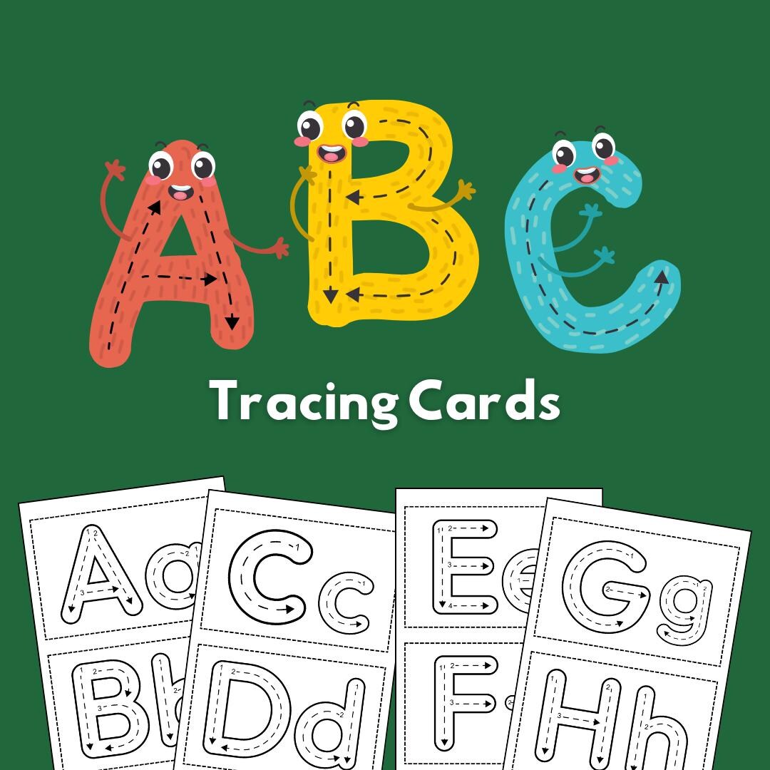 Alphabet Tracing Cards | Letter Tracing | Alphabet Letter Worksheets ...
