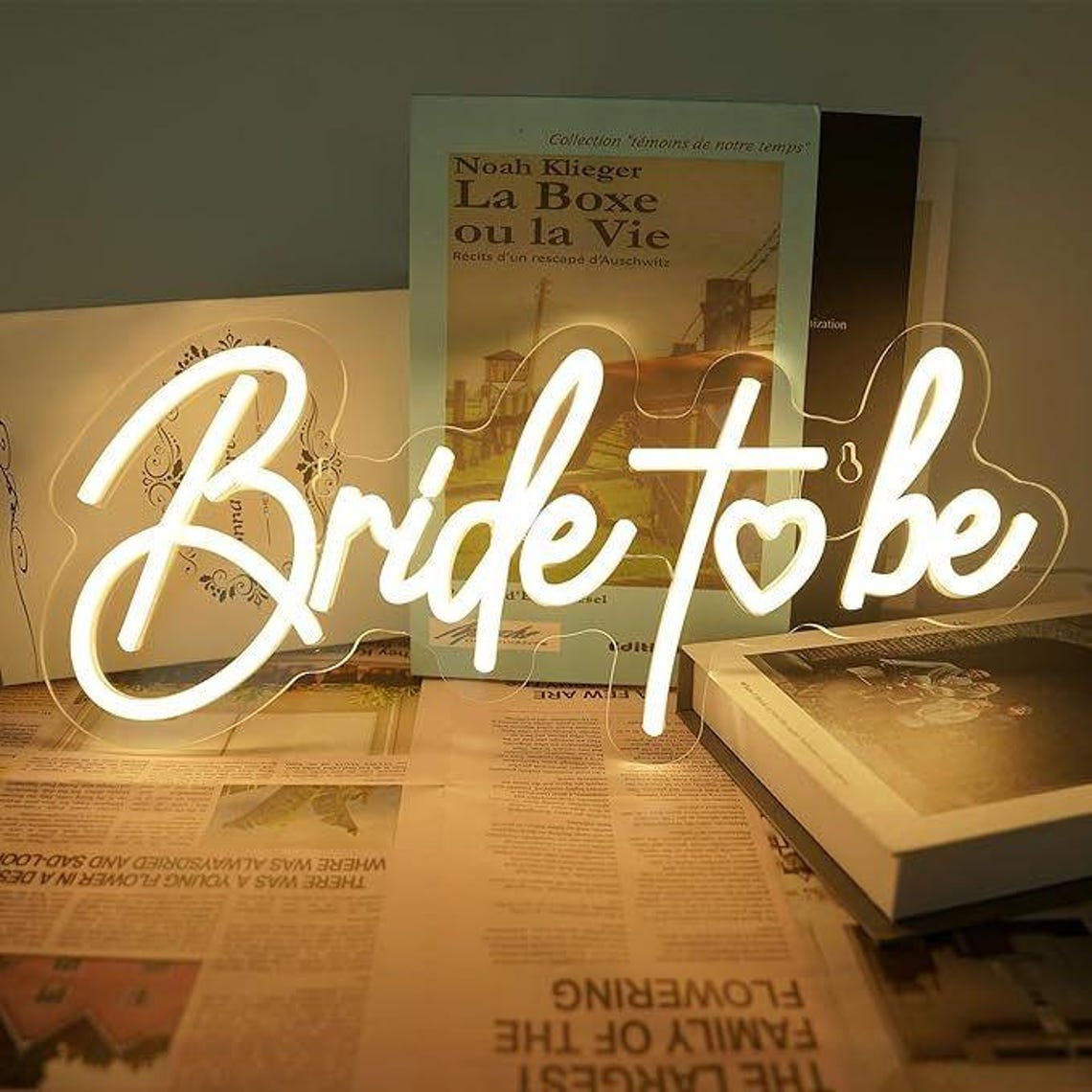Bride to Be Neon Custom Sign, Personalized LED Neon Sign, Engagement ...