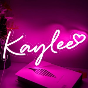 Custom Name Neon Sign, Kids Room Decor, LED Name Sign, Aesthetic Home ...