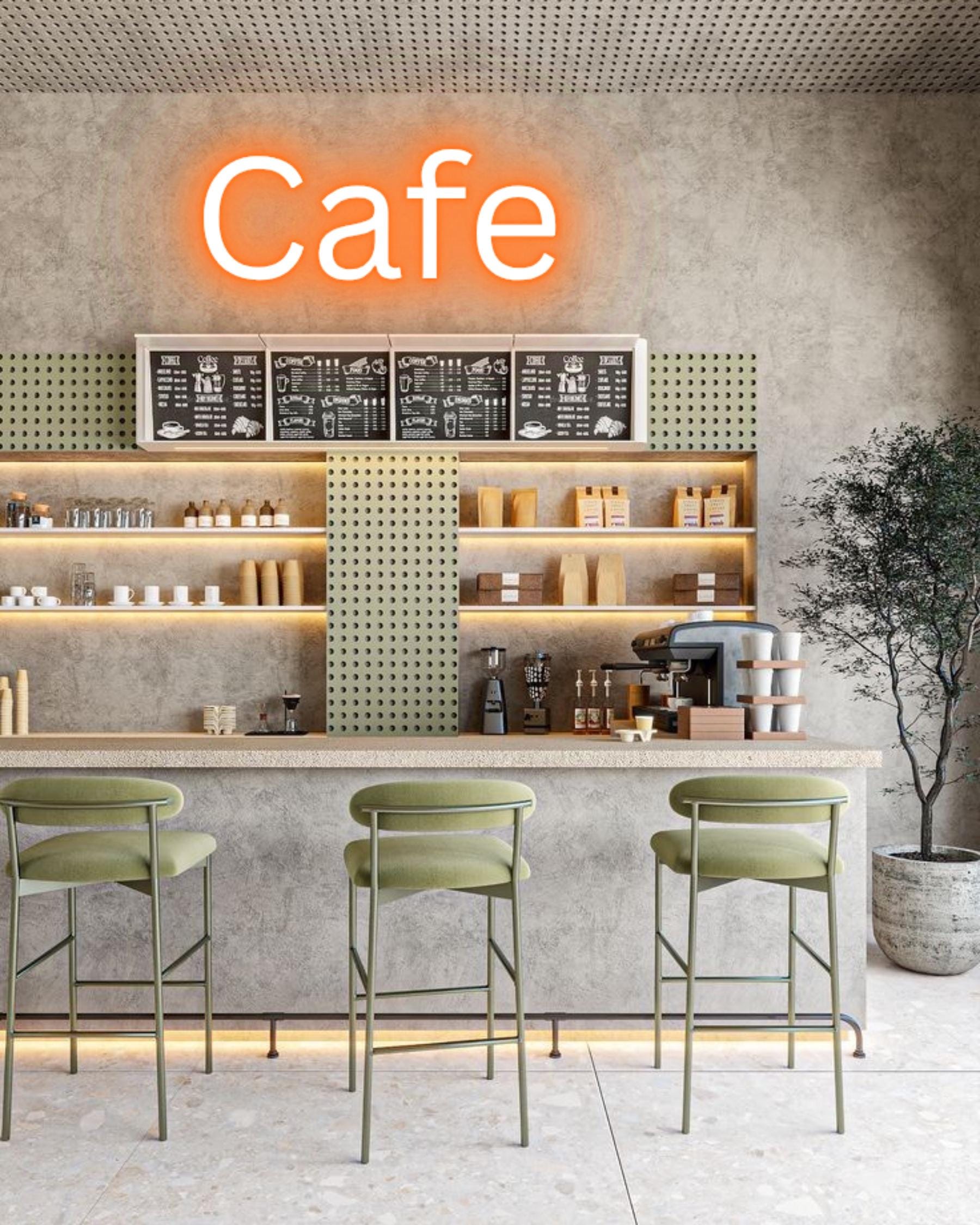 Custom Cafe Neon Sign,coffee Shop LED Sign,personalized Neon Sign ...