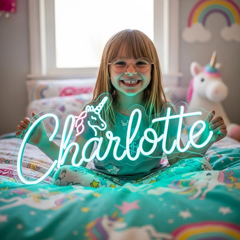 Custom LED Name Neon Sign for Kids, Kids Room Decor Sign, Neon Wall ...