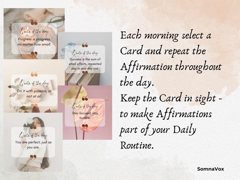 Self Love Affirmation Cards: Printable Quotes for Confidence | Digital ...