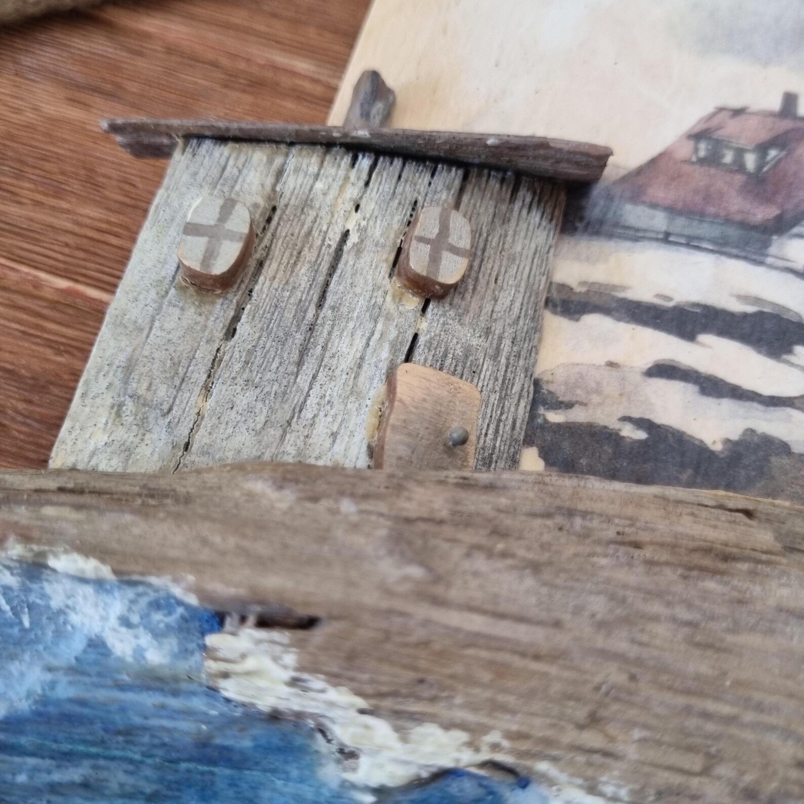 Seaside Wooden Key Holder. Nautical Key Rack With Driftwood and ...