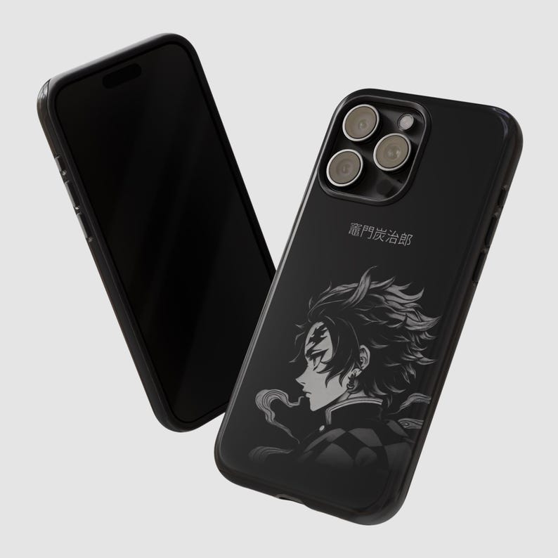 Dark Style Anime Phone Case: Black Manga Cover, Tough, Slim or Magsafe ...