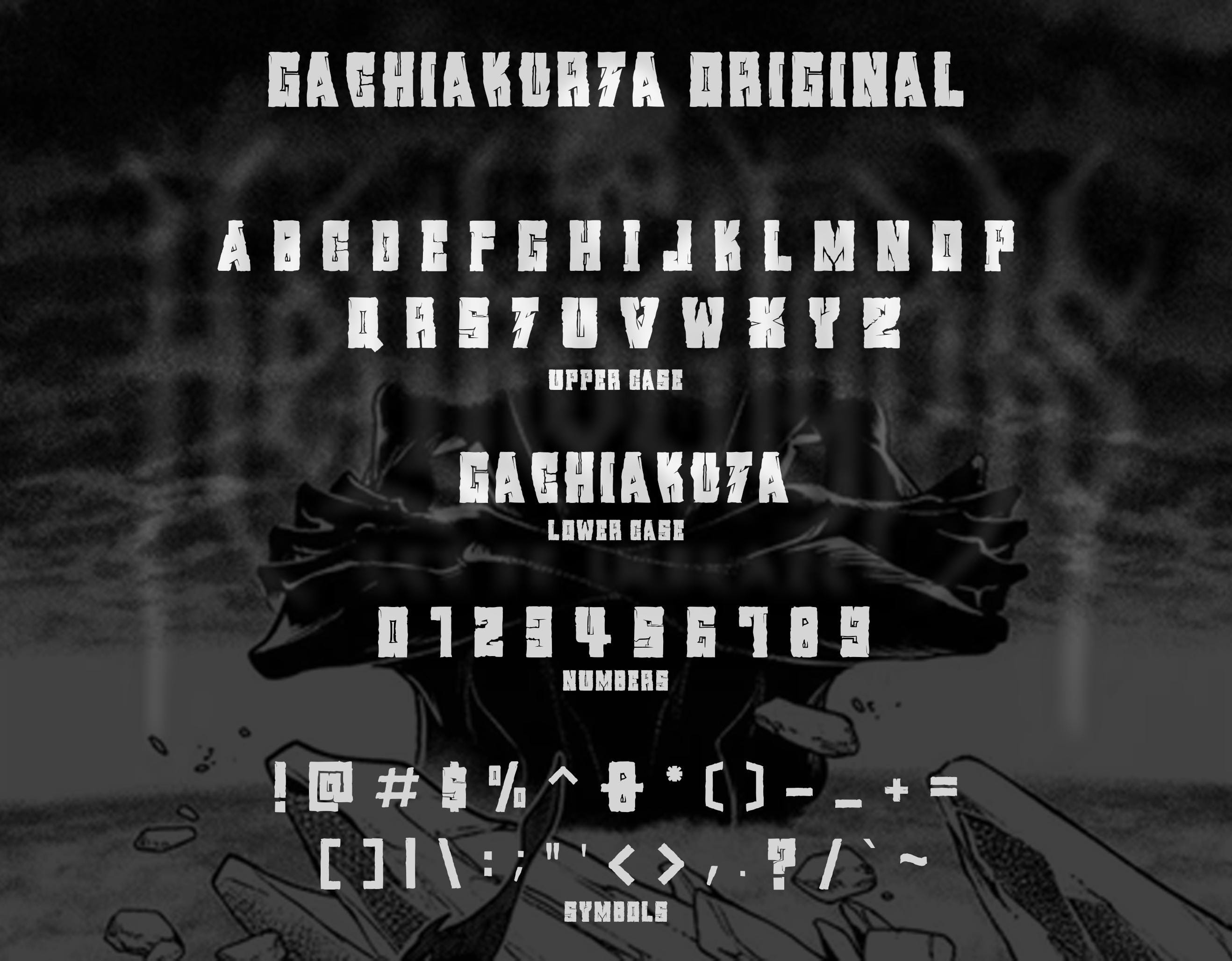 Gachiakuta-inspired Font | Bold Anime Graffiti Alphabet | Custom Manga ...