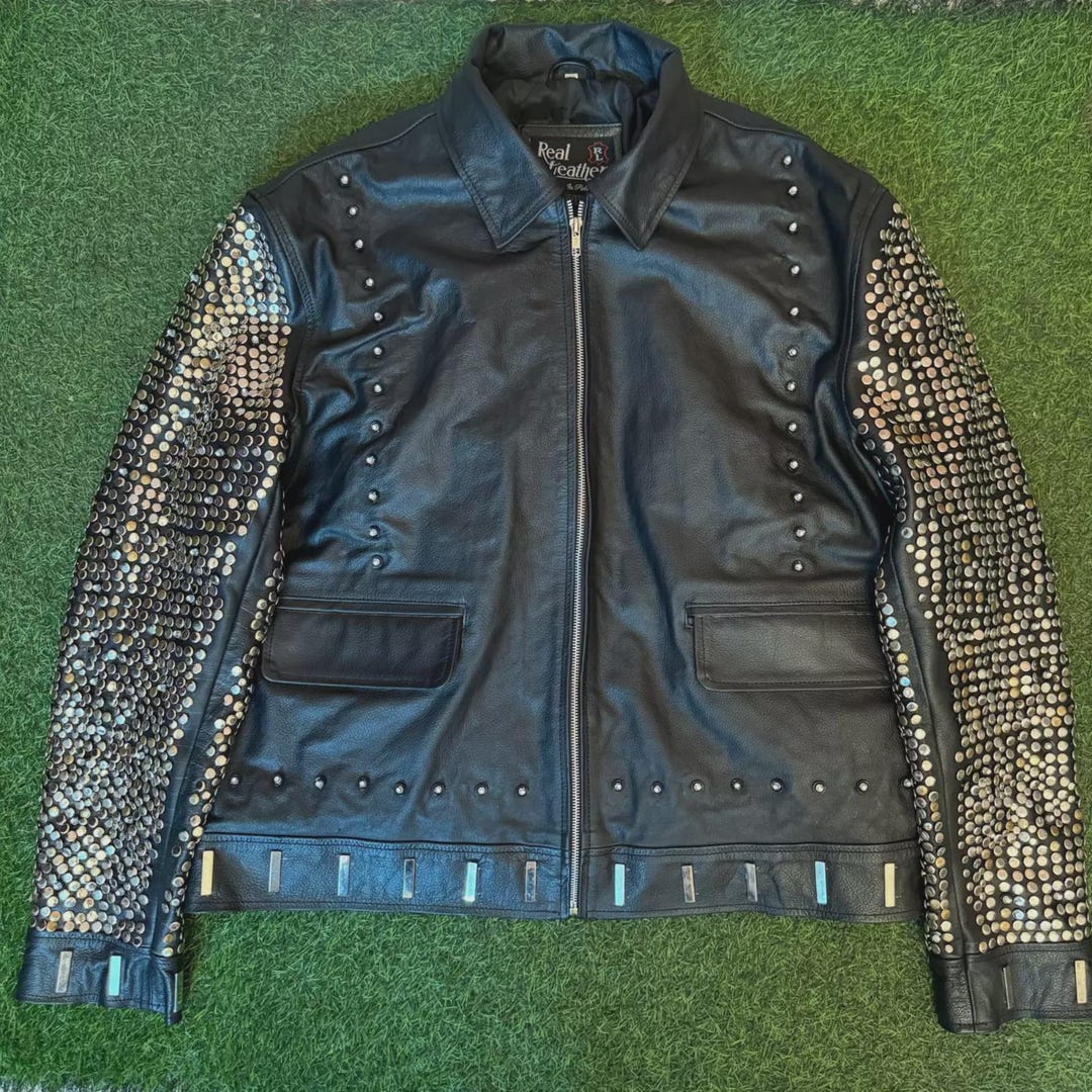 Men's Chris Jericho 5 Flasher Light up Leather Jacket – WWE Inspired ...