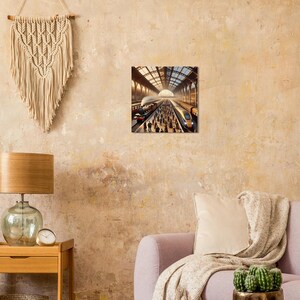 Century of British Rail – Iconic Train Station Evolution | Canvas 50x50 ...