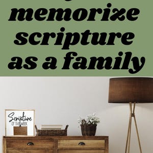 Scripture Wall Decor Sign With Bible Verse of the Week Clip Board ...