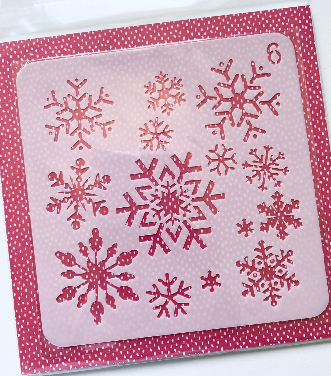 Snowflake Stencil, Stencils, Snow Stencil, Winter, Christmas, Mixed ...