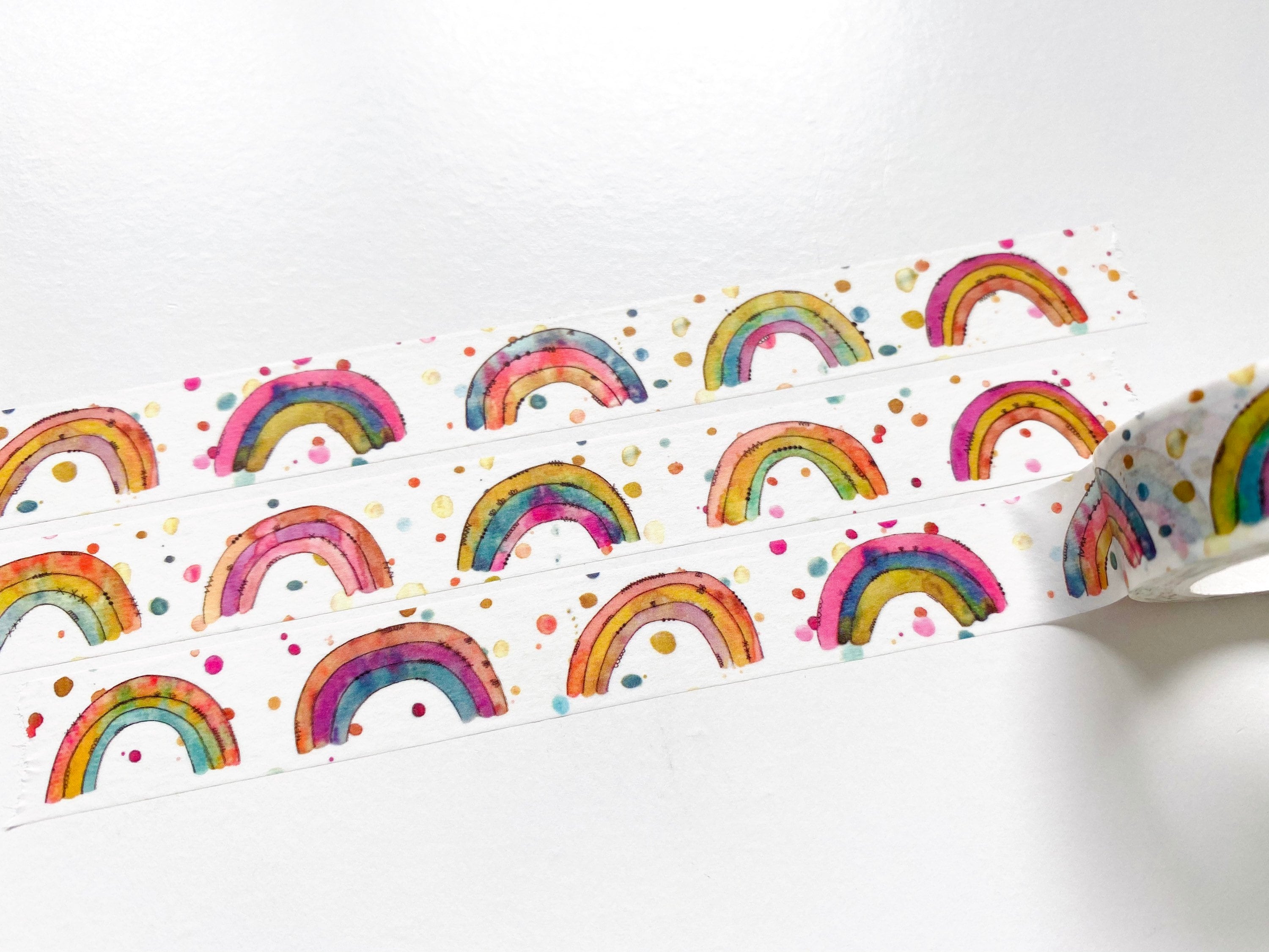 Rainbow Washi Tape, Rainbows, Art Journaling, Planner Supplies, Bullet ...