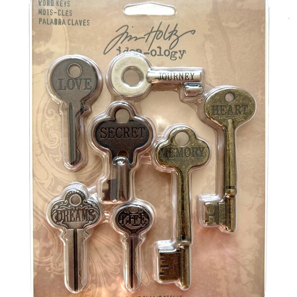 Tim Holtz Word Keys - Etsy