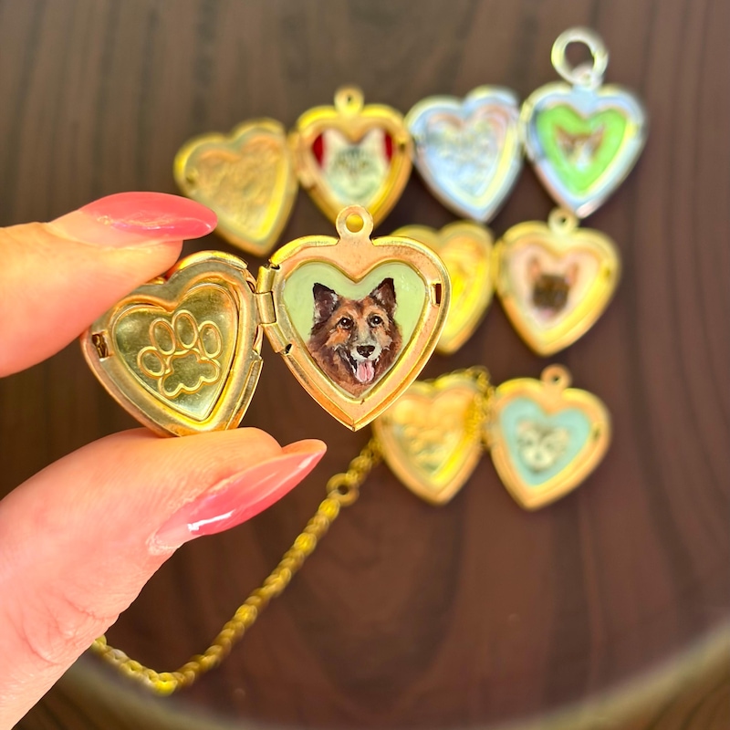 Dog Pendant Hand Painted - Etsy