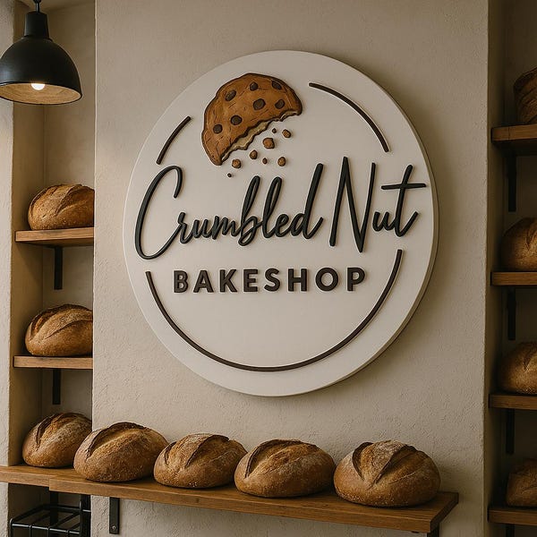 Custom Wood Wall Logo - Etsy
