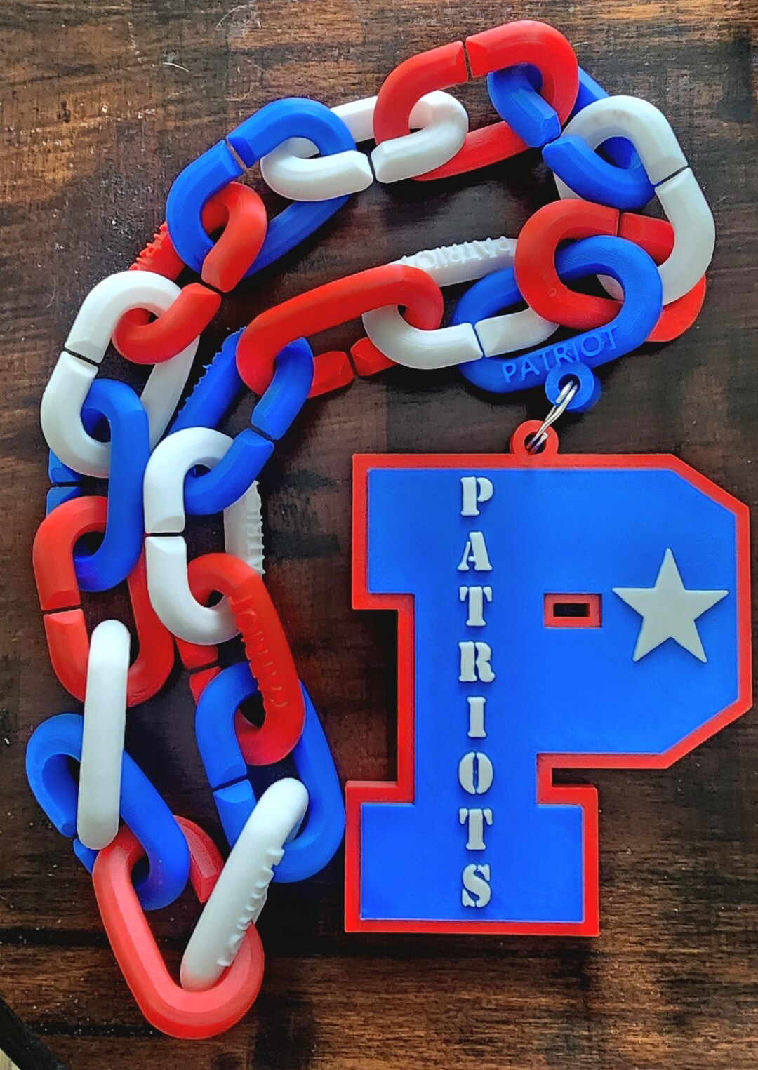 Custom Text 3D Printed Pace High School Hype Chain - Etsy